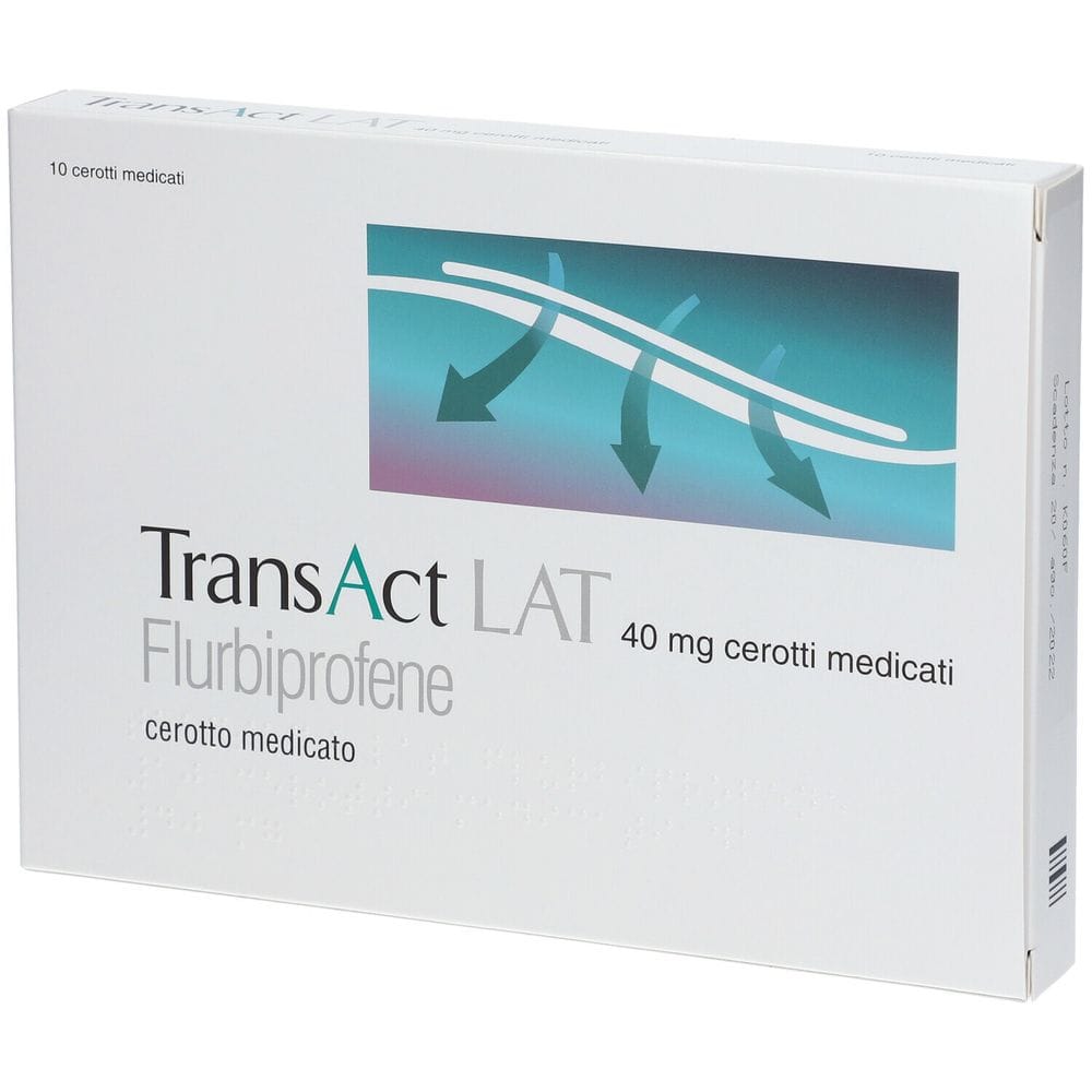 AMDIPHARM TRANSACT LAT 10 cerotti medicati 40 mg | 1000Farmacie