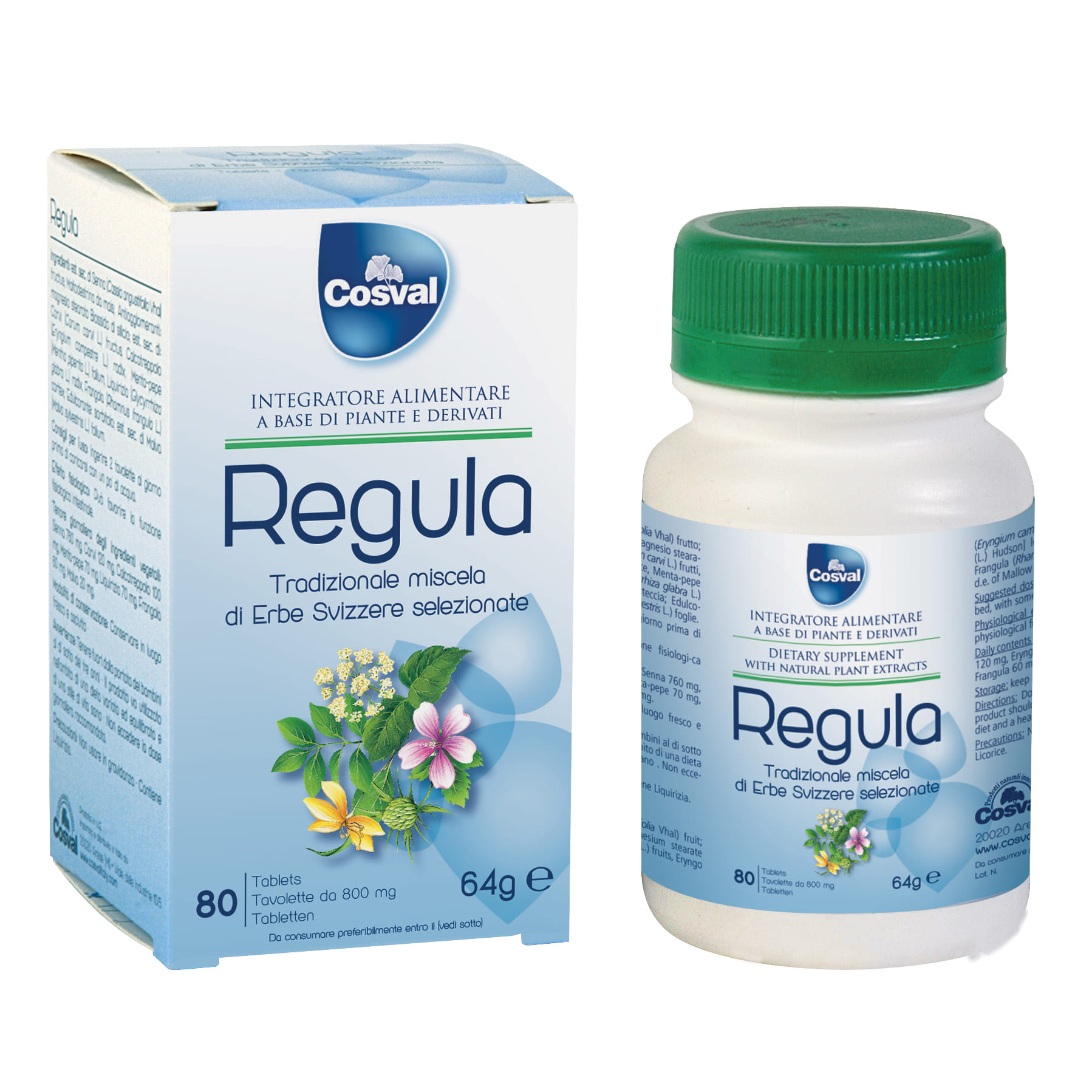 REGULA MISCELA ERBE SVIZZERE 80 TAVOLETTE DA 800 MG | 1000Farmacie
