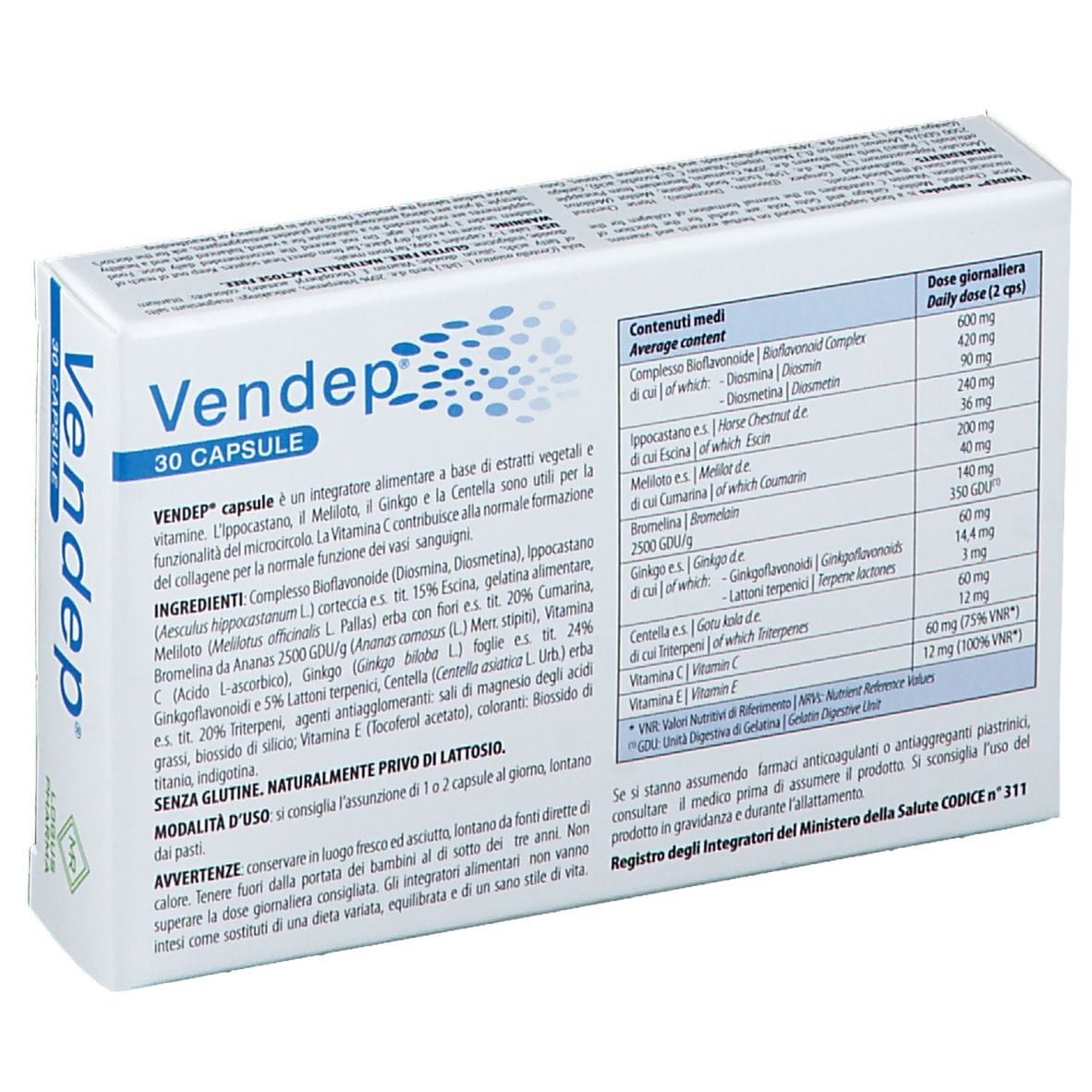 Vendep: Sollievo gambe pesanti e microcircolo | 1000Farmacie