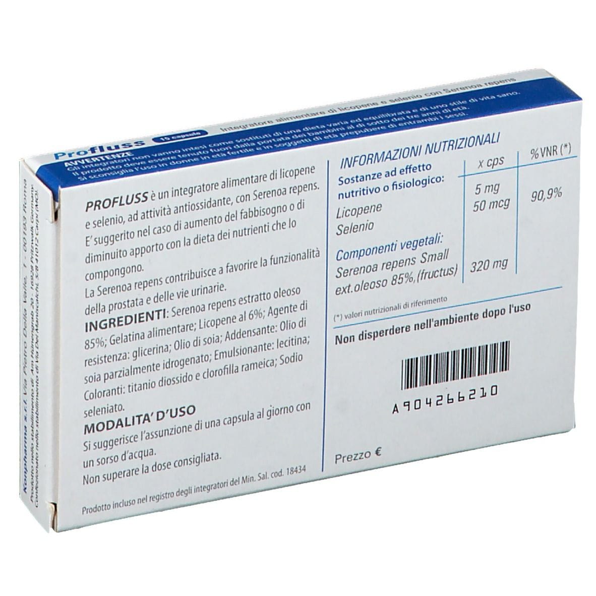 Profluss: Integratore prostata e vie urinarie | 1000Farmacie