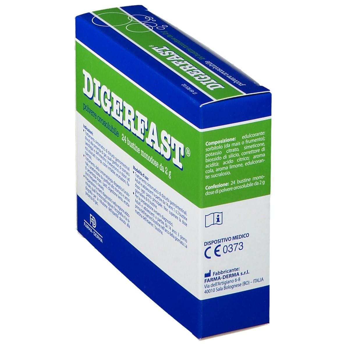 Digerfast: Sollievo da Gonfiore e Gas Intestinali | 1000Farmacie