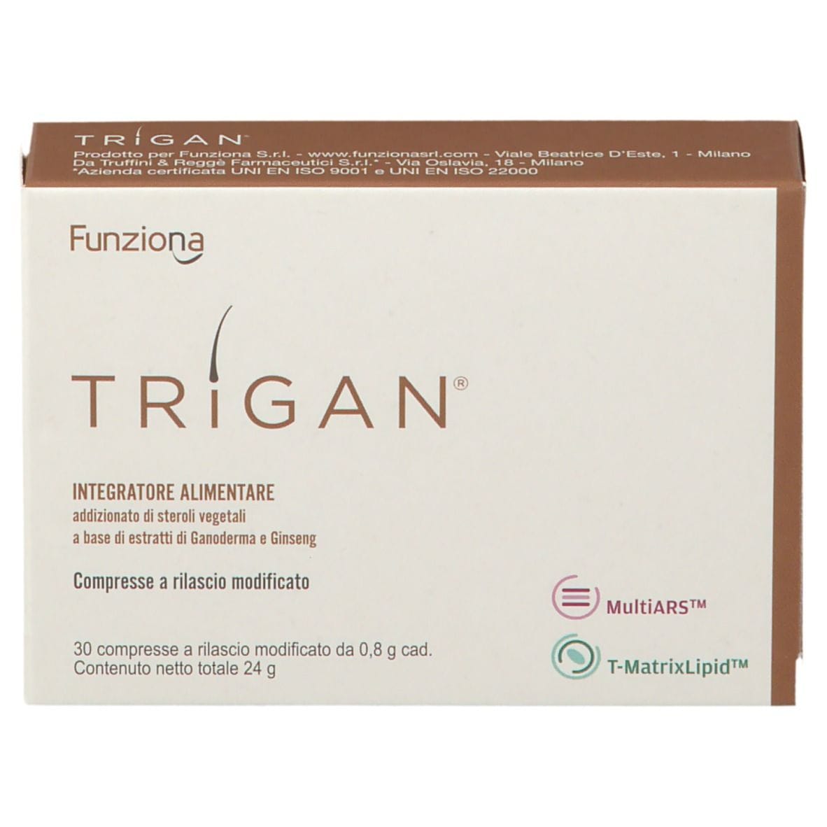 TRIGAN PLUS 30 COMPRESSE TRIPLO STRATO A RILASCIO MODIFICATO | 1000Farmacie