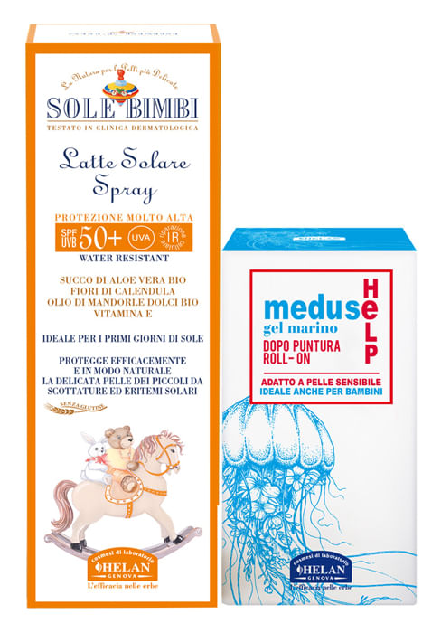 Sole Bimbi Latte Solare Spray Spf50+ 100 Ml + Meduse Help Gel Marino ...