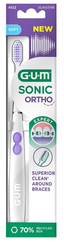 GUM SONIC ORTHO BATTERY TOOTHBRUSH | 1000Farmacie