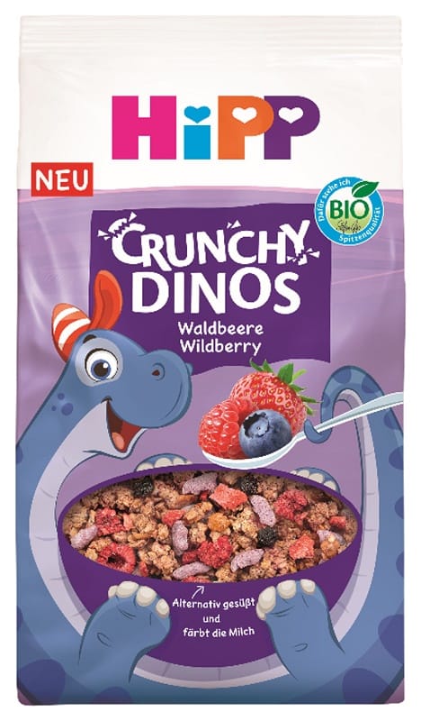 HIPP CRUNCHY DINOS FRUTTI DI BOSCO 300 G | 1000Farmacie