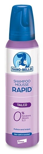 SANO E BELLO SHAMPOO MOUSSE RAPID NF TALCO 300 ML | 1000Farmacie