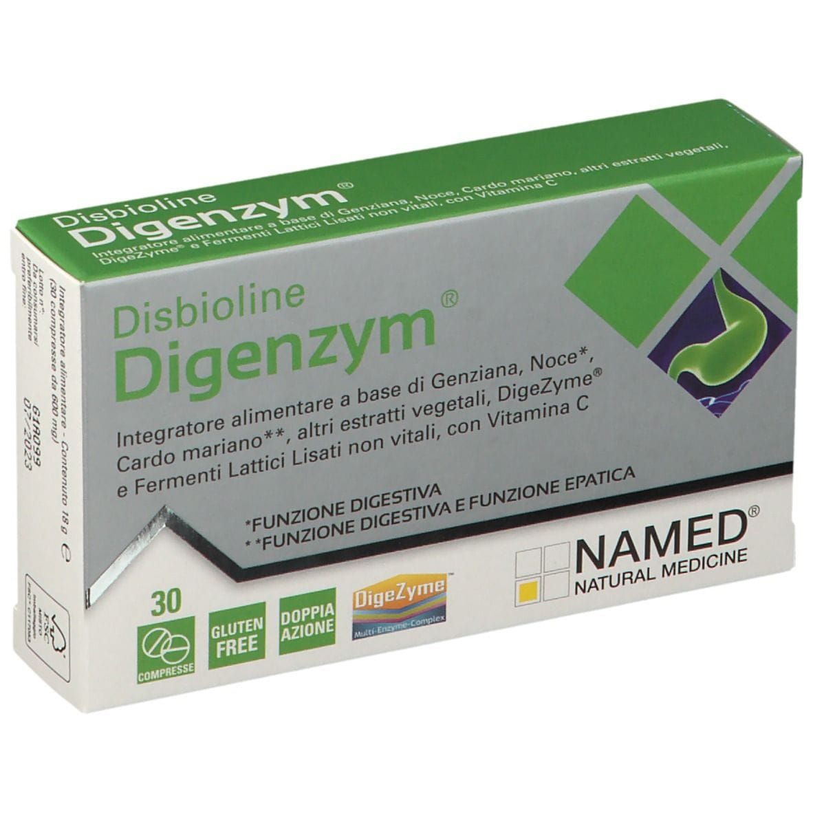 DISBIOLINE DIGENZYM AB 30 COMPRESSE | 1000Farmacie
