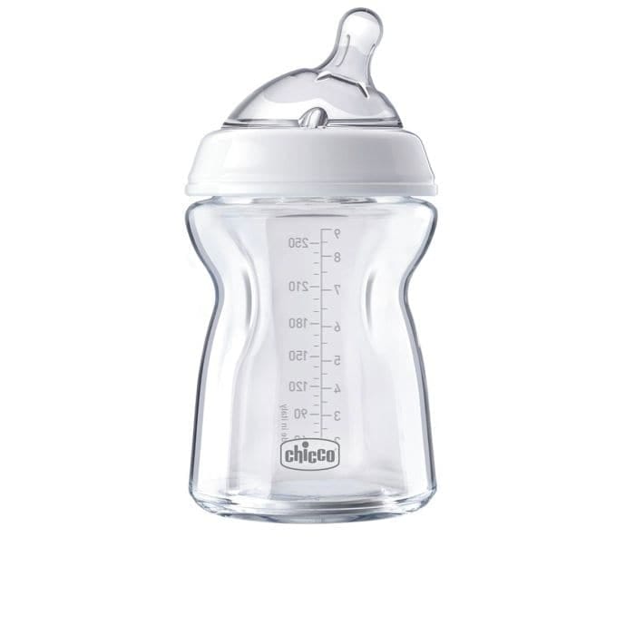 CHICCO BIBERON NAT FEEL VETRO 0M+ 250 ML | 1000Farmacie