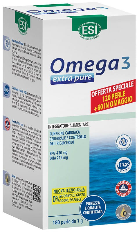 Omega 3 Esi Extra Pure: Colesterolo e cuore sani | 1000Farmacie