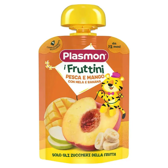 Fruttini Plasmon Pesca Mango Mela e Banana | 1000Farmacie