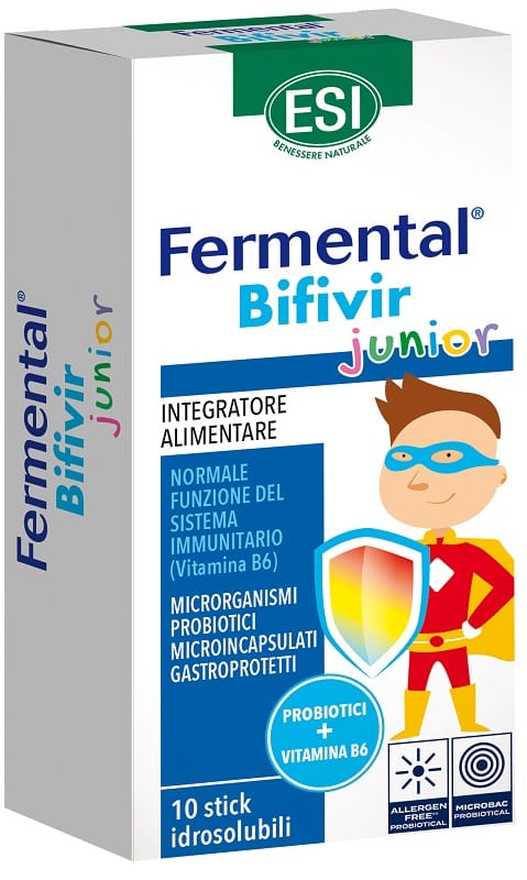 ESI FERMENTAL BIFIVIR JUNIOR 10 STICK IDROSOLUBILI | 1000Farmacie